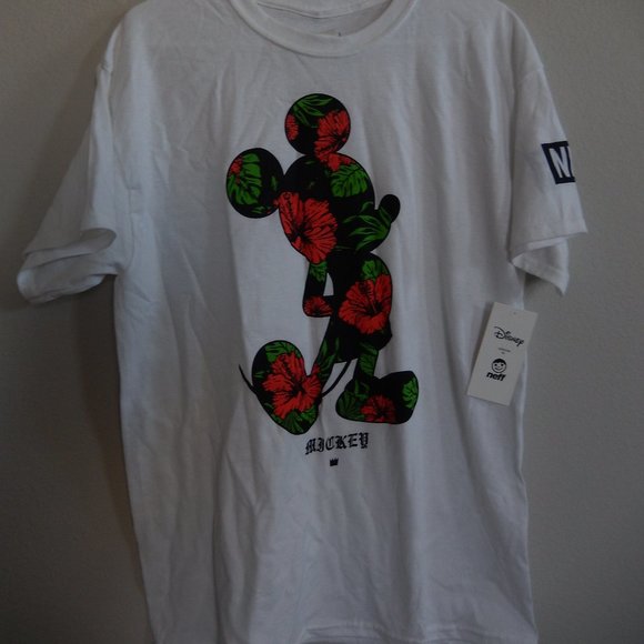 Neff | Shirts | Mickey Mouse Neff Hawaiian Style Mens T Shirt Large ...